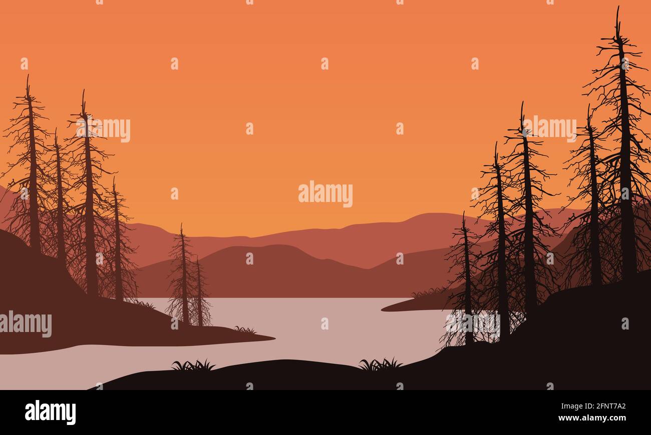 Landscape views mountains from Stock Vector Images - Alamy