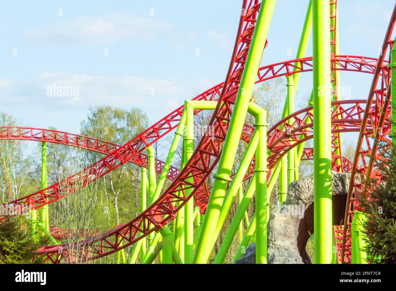 Fair roller coaster looping loop hi-res stock photography and images ...