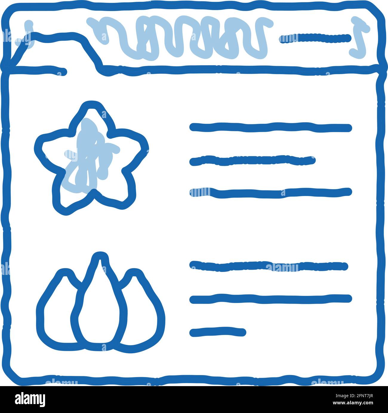 flower shop web site doodle icon hand drawn illustration Stock Vector ...