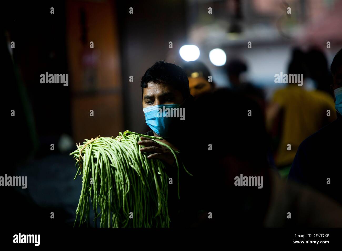 Kathmandu, Nepal. 19th May, 2021. A man wearing a face mask is seen at ...