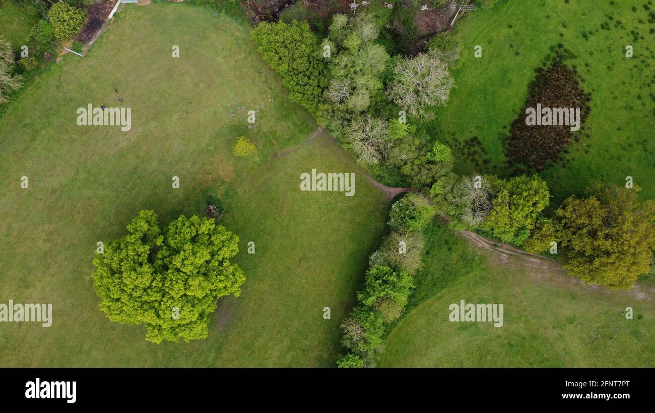 Green fields from above hi-res stock photography and images - Alamy