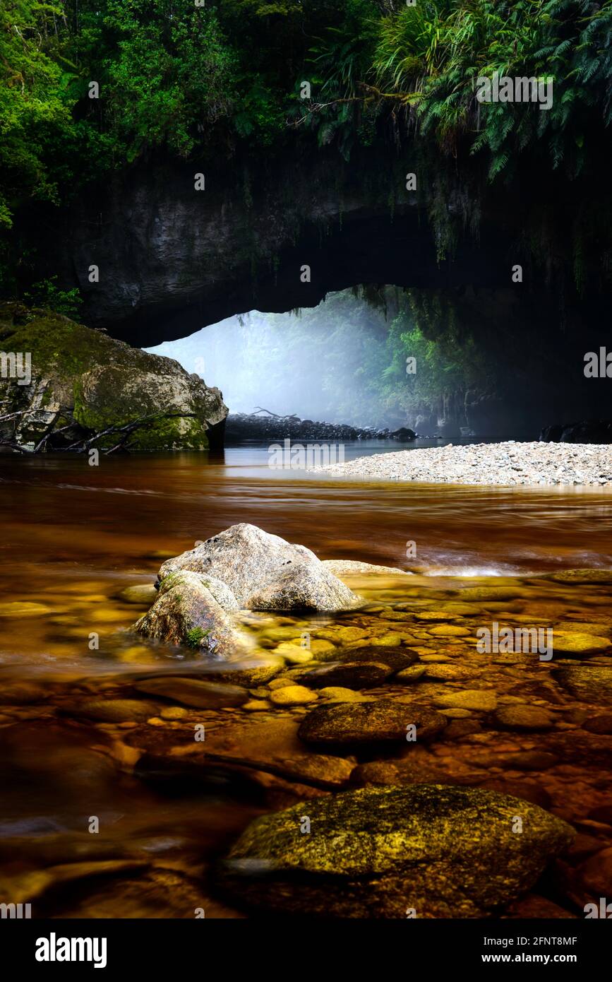 Moria Gate Arch, Oporara. South island, New Zealand Stock Photo - Alamy