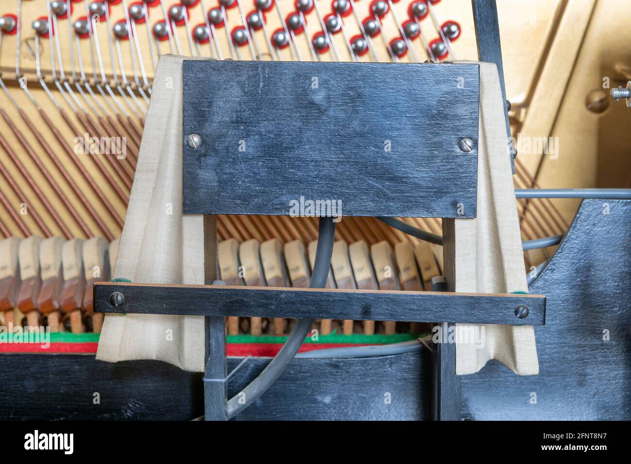 The bellows in a pianola Stock Photo - Alamy
