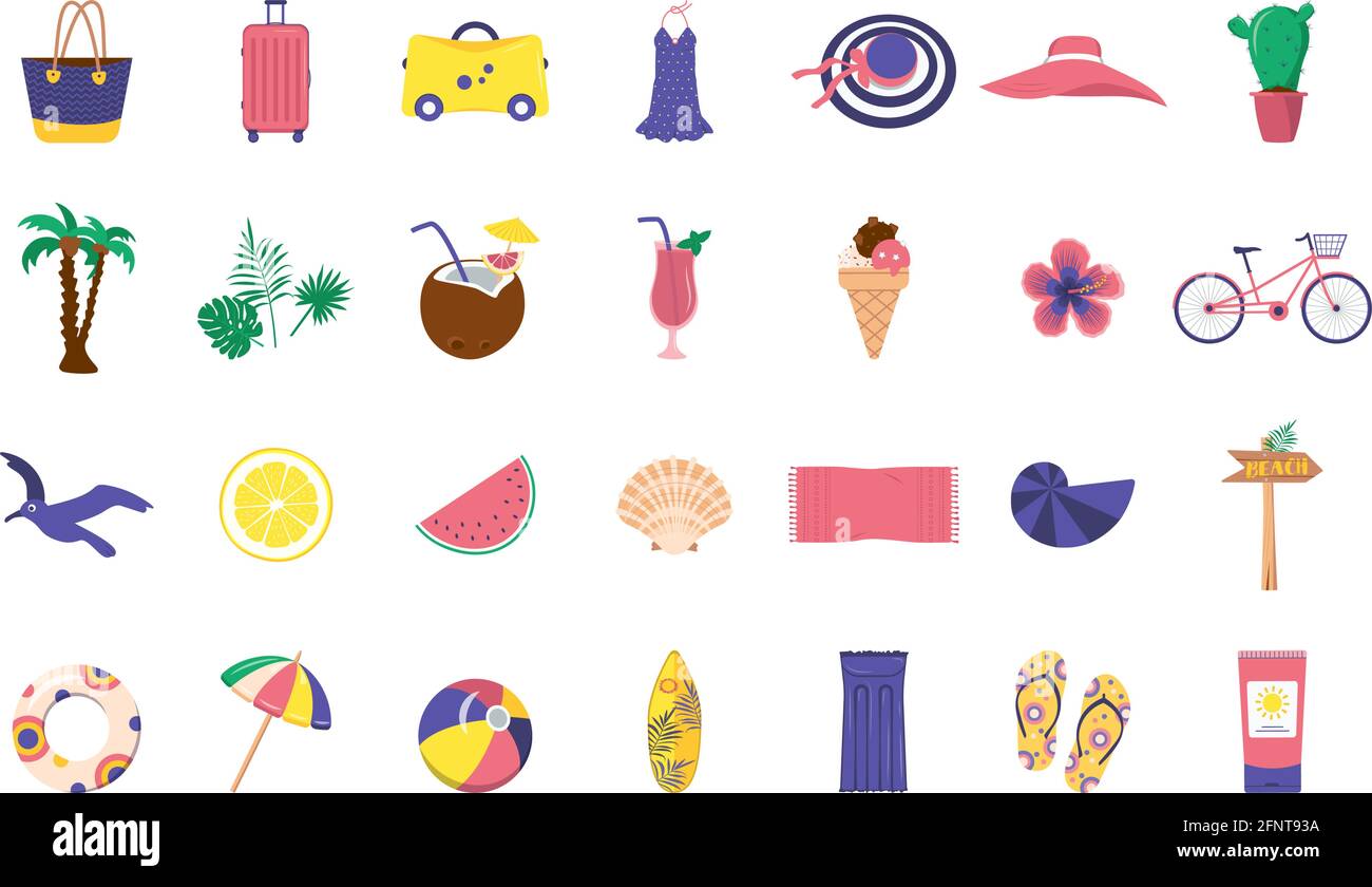 Travel clothing suitcase Stock Vector Images - Alamy