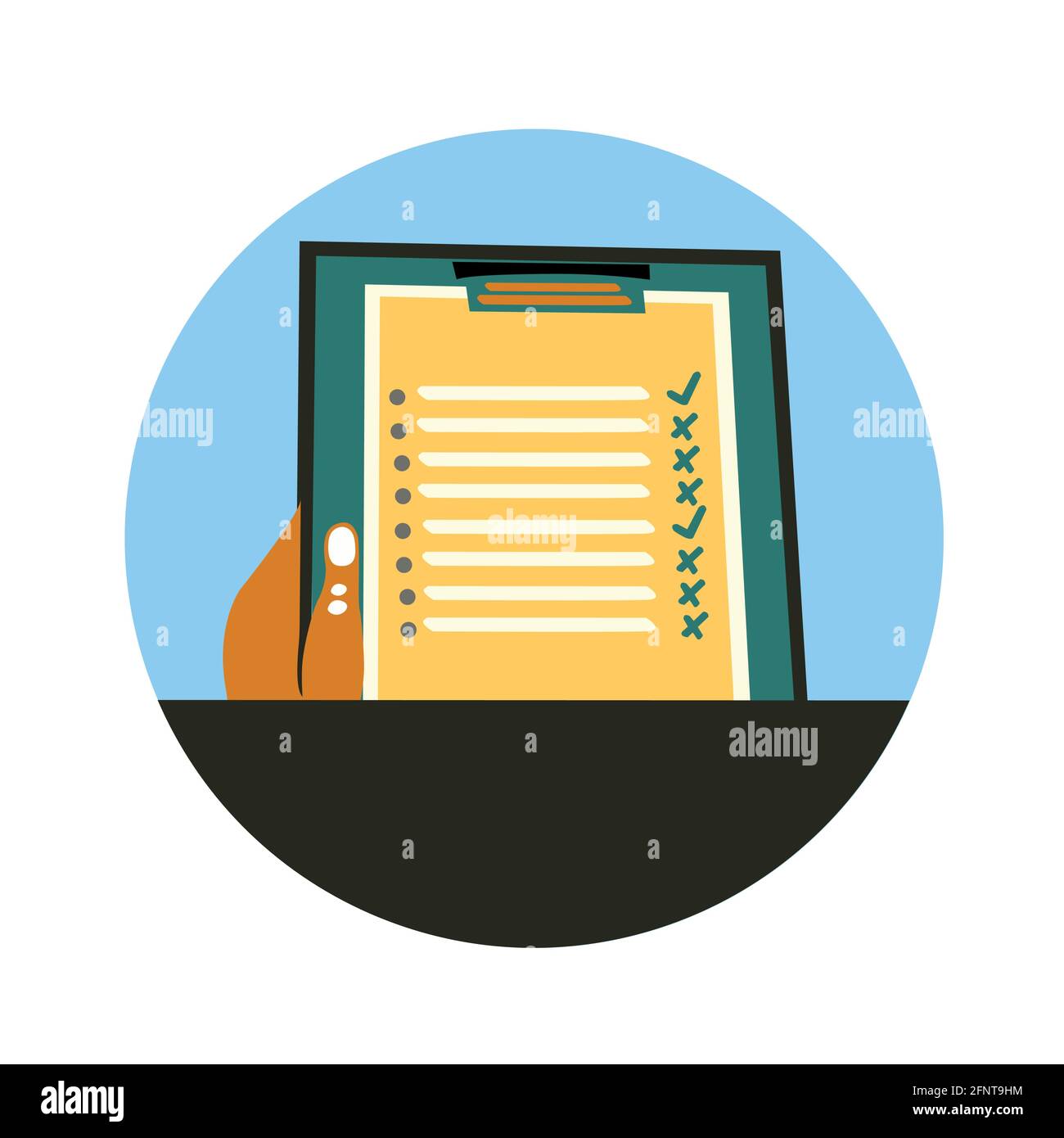 Checklist, complete tasks, to-do list. Premium quality. Modern flat ...