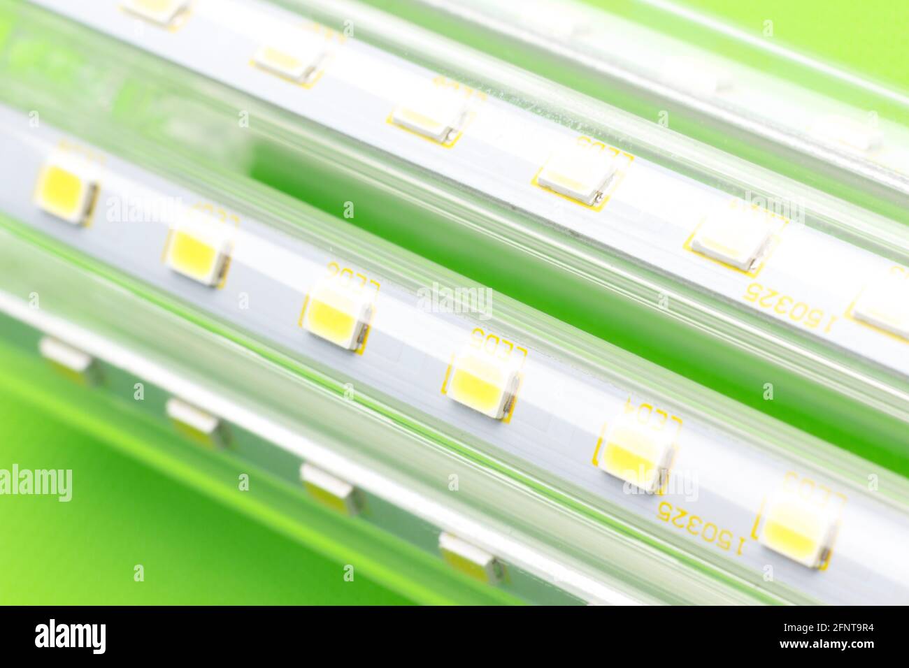Energy saving led bulb; Approximation plan of the leds of a light bulb ...