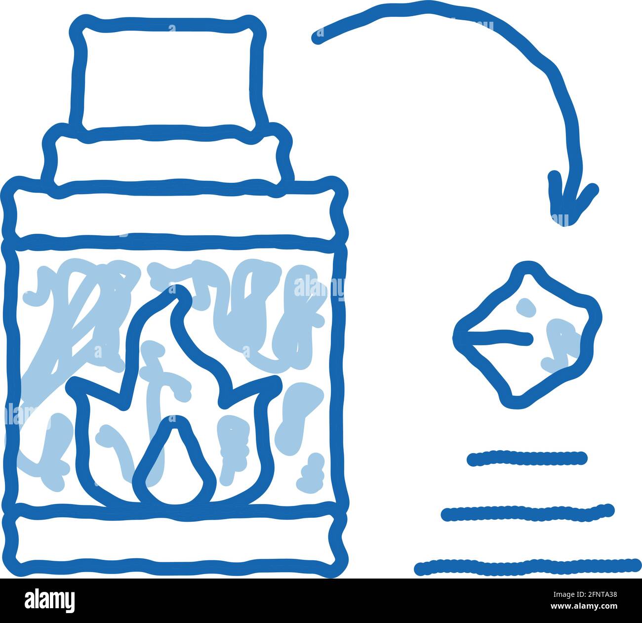 fireplace fire doodle icon hand drawn illustration Stock Vector Image ...