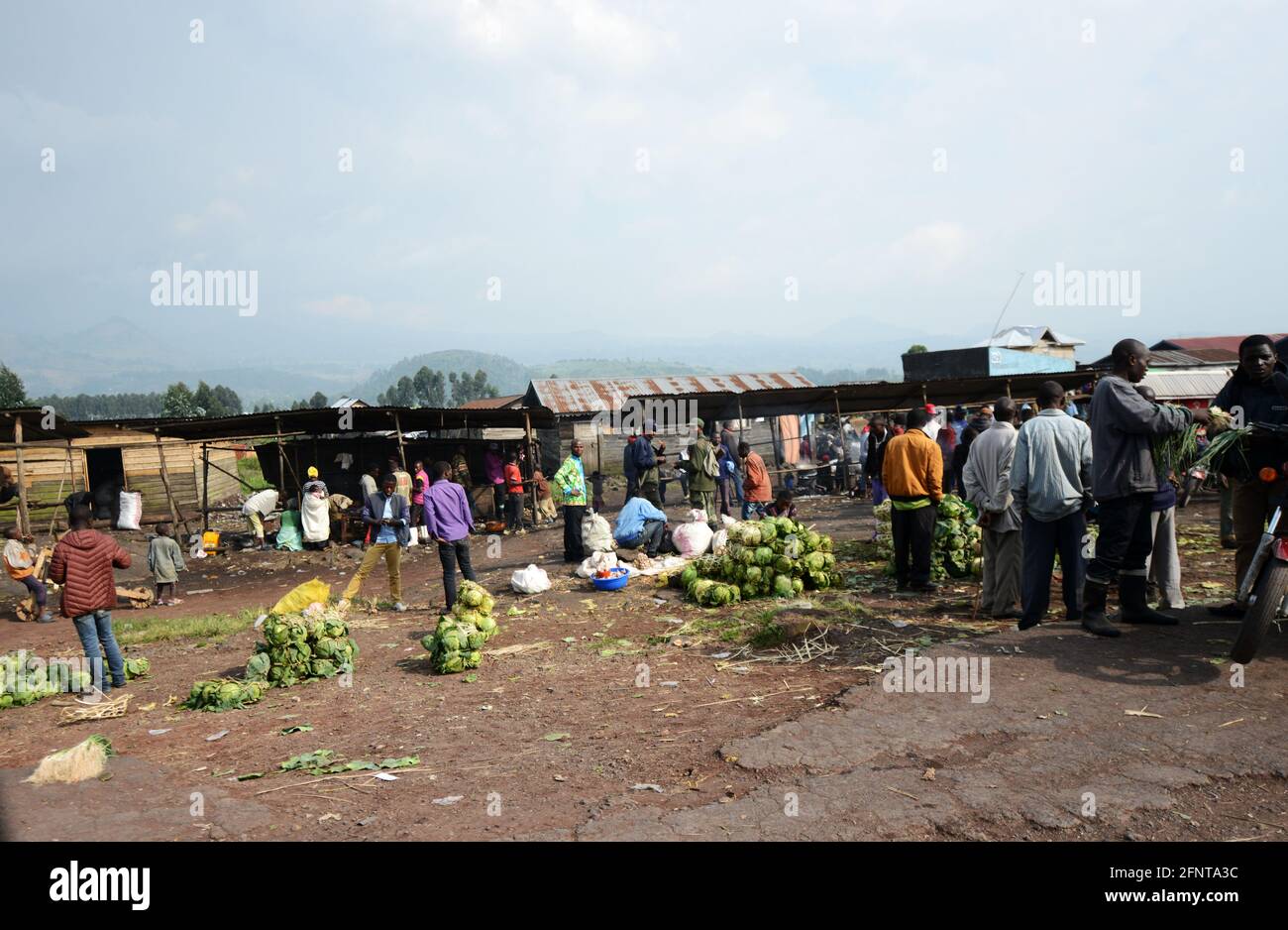 Fresh produce market in North Kivu province, D.R.C Stock Photo - Alamy