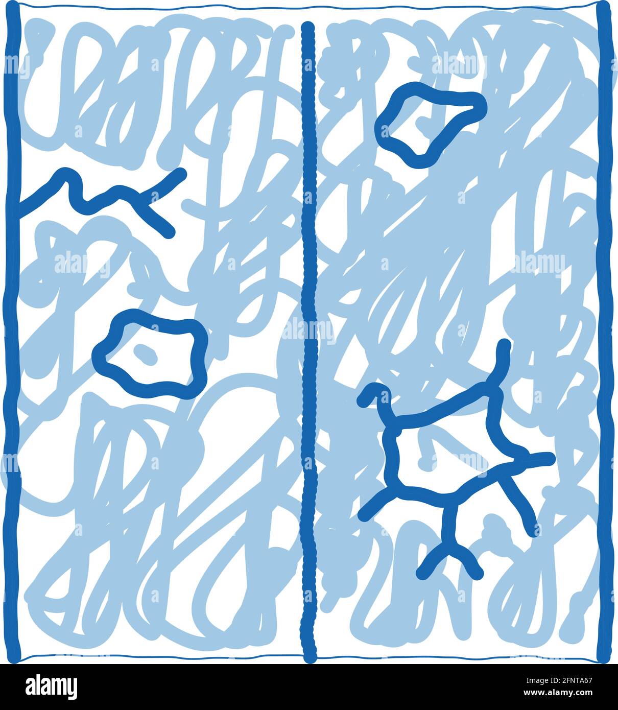 broken road doodle icon hand drawn illustration Stock Vector Image ...