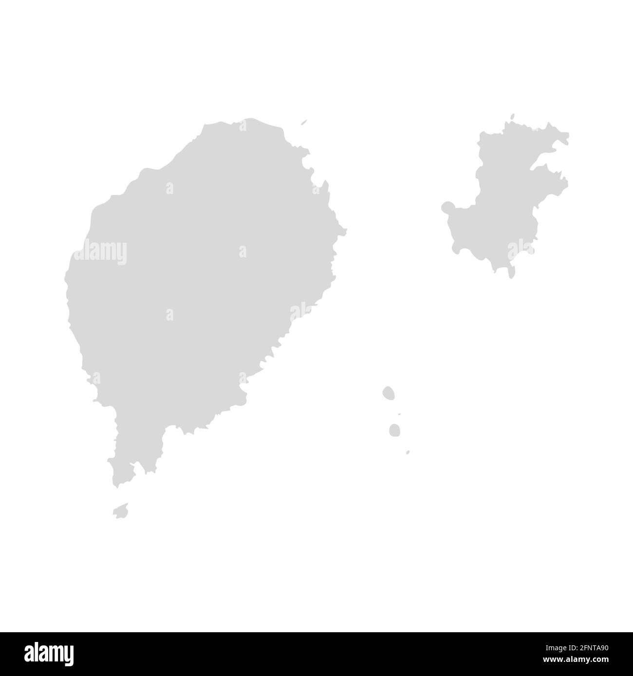 Sao Tome And Principe vector map isolated travel illustration Stock ...