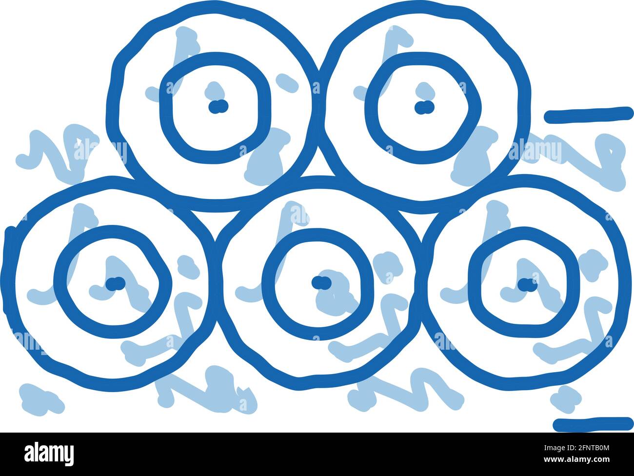 tree trunk pile doodle icon hand drawn illustration Stock Vector Image ...