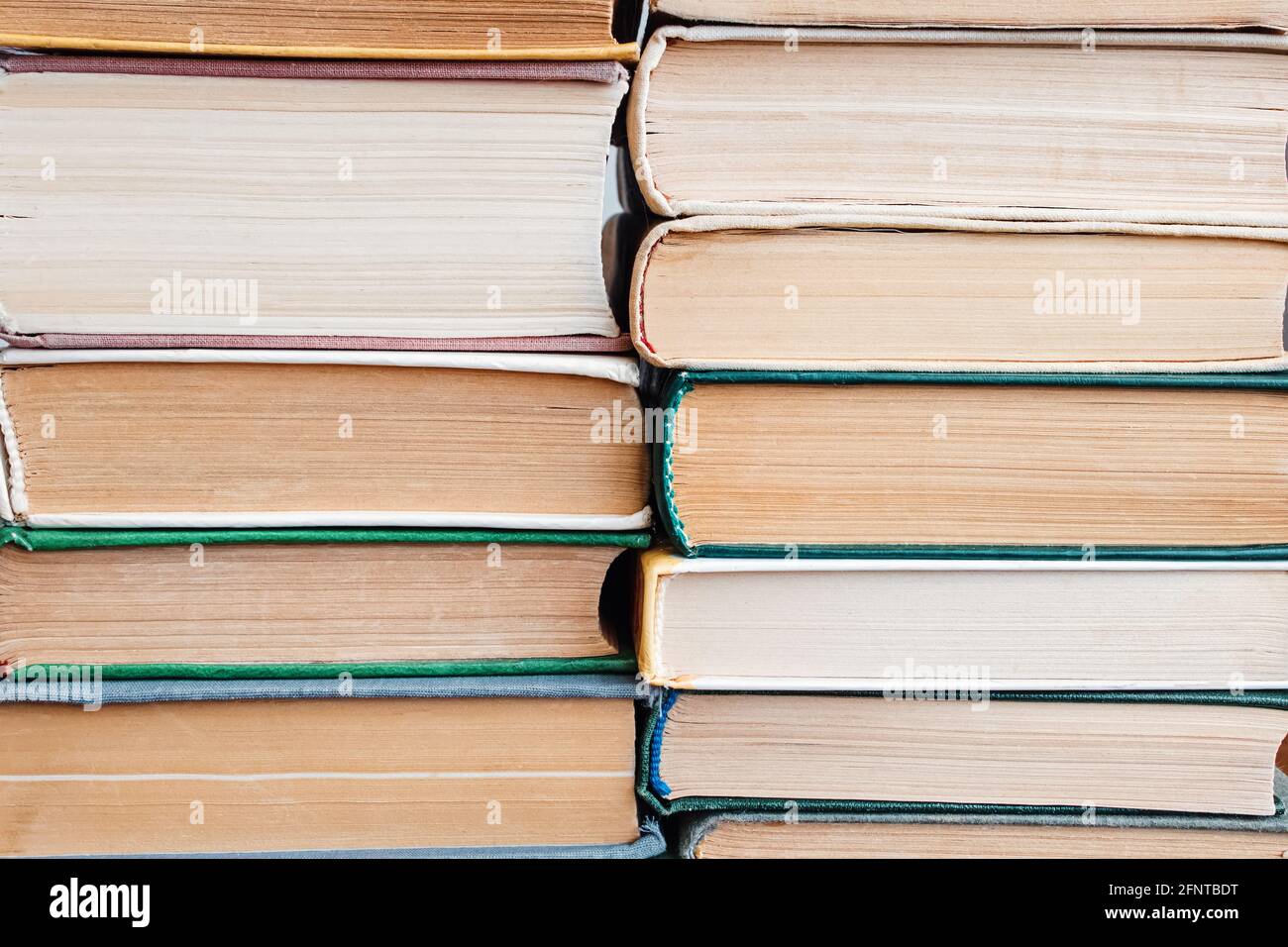 Pile of stacked old books Stock Photo - Alamy