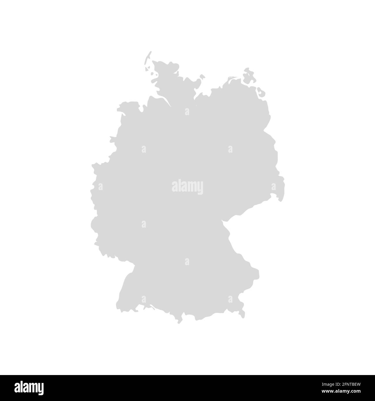 Germany vector map icon. Europe Germany country map background shape ...