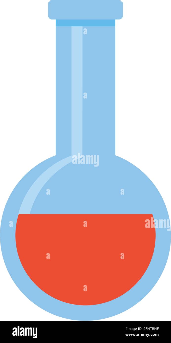 Orange liquid test tube Stock Vector Images - Alamy