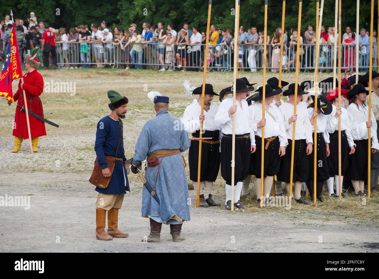 Russia. Moscow. Festival of Historical Reconstruction. Pikemen ...