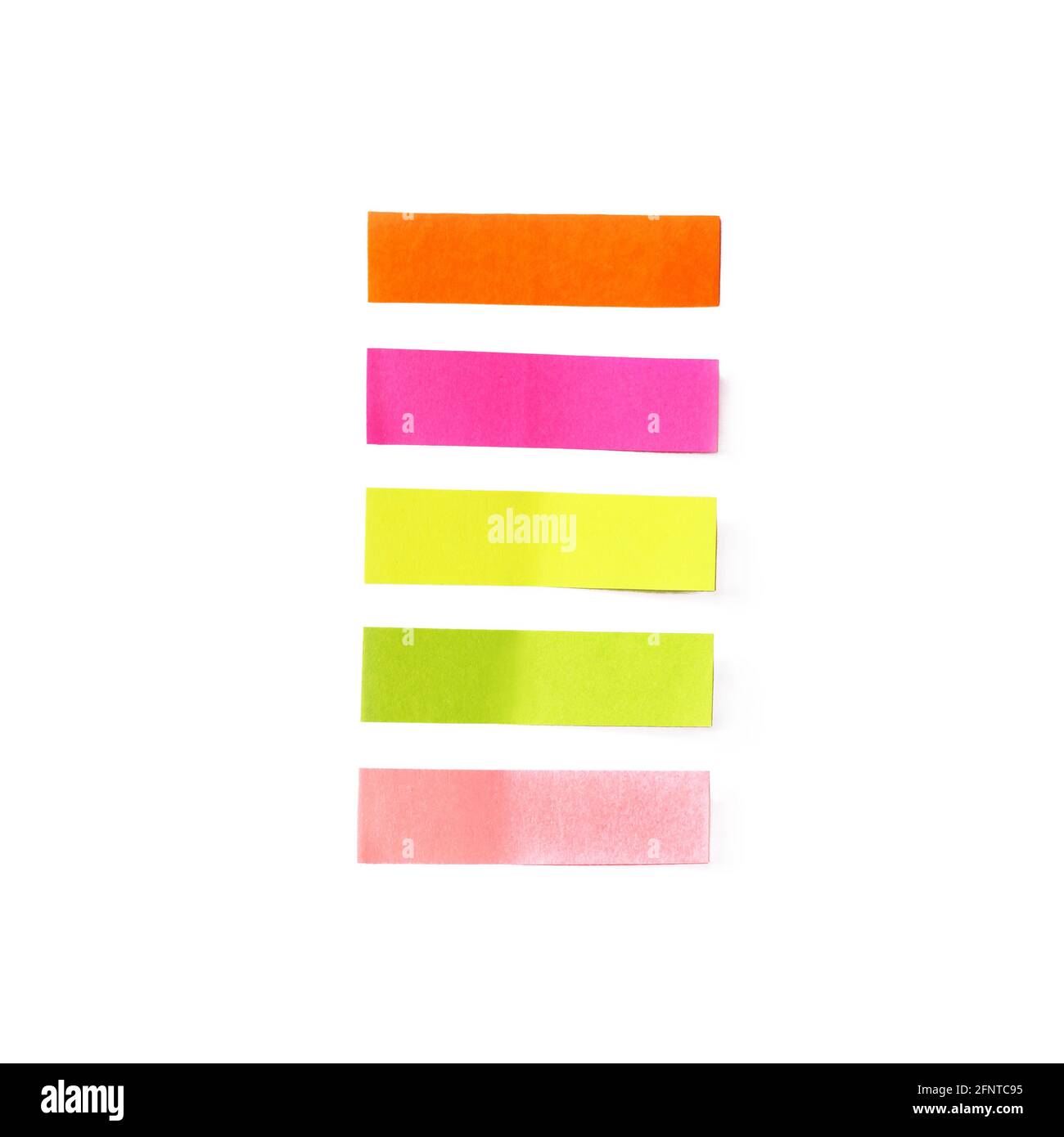Stickers on a white background. Colored pieces of paper Stock Photo - Alamy