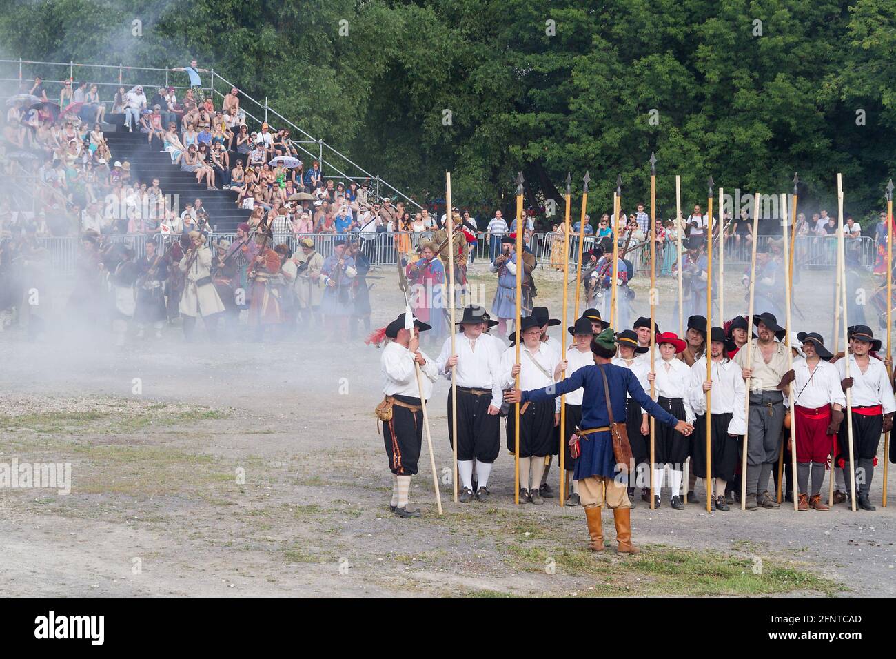 Russia. Moscow. Festival of Historical Reconstruction. Pikemen ...