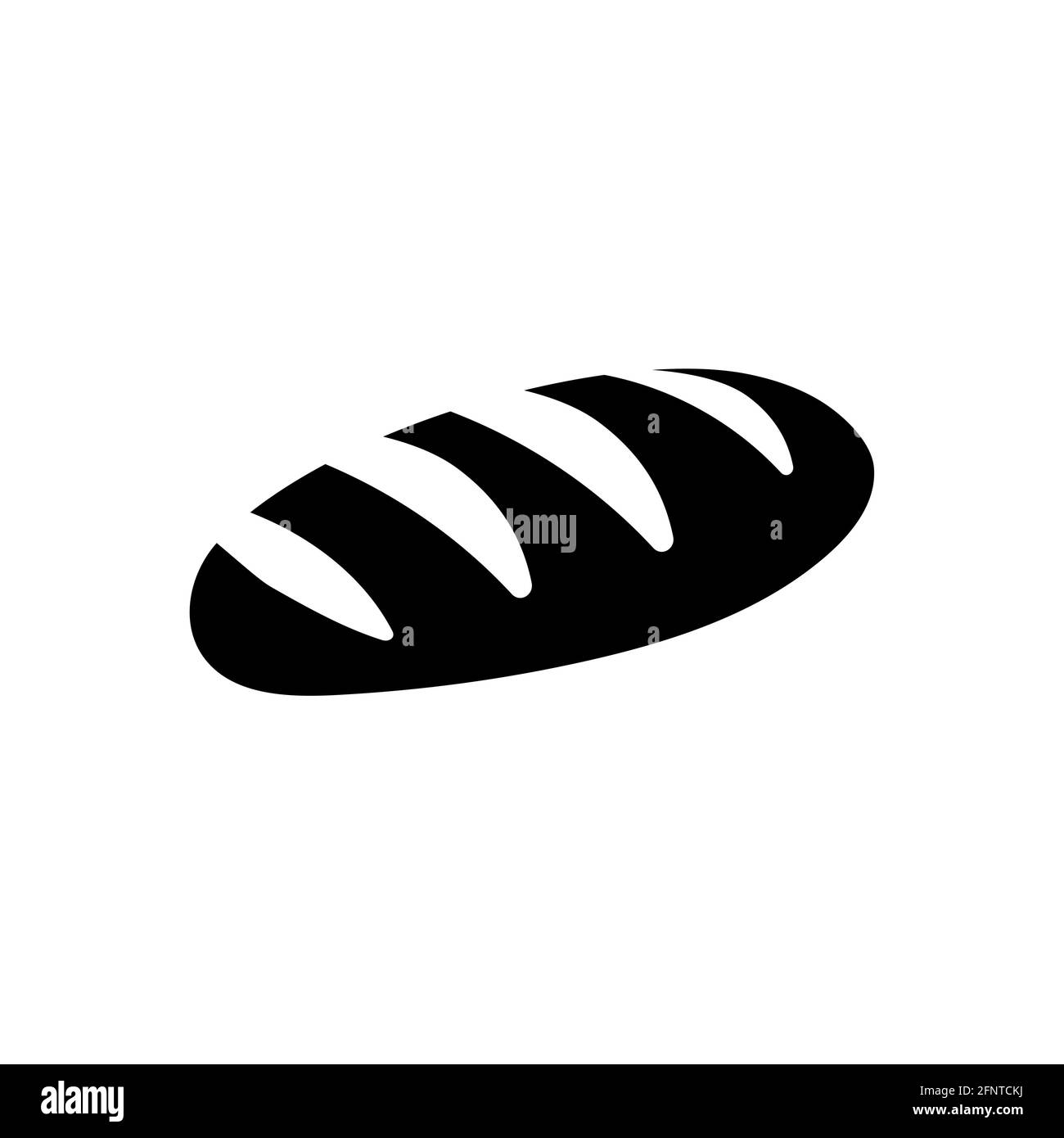 Vector french bread illustration baguette logo. Food bread flat hot ...