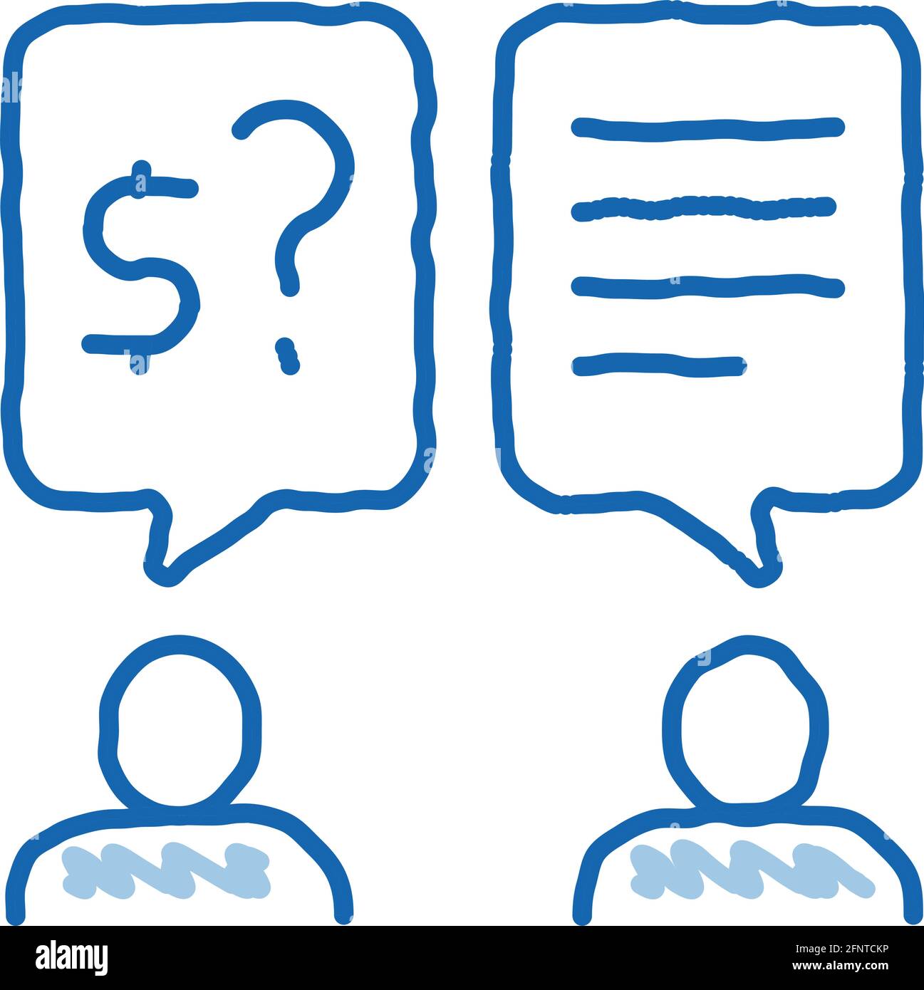 businessmen agree payment doodle icon hand drawn illustration Stock ...