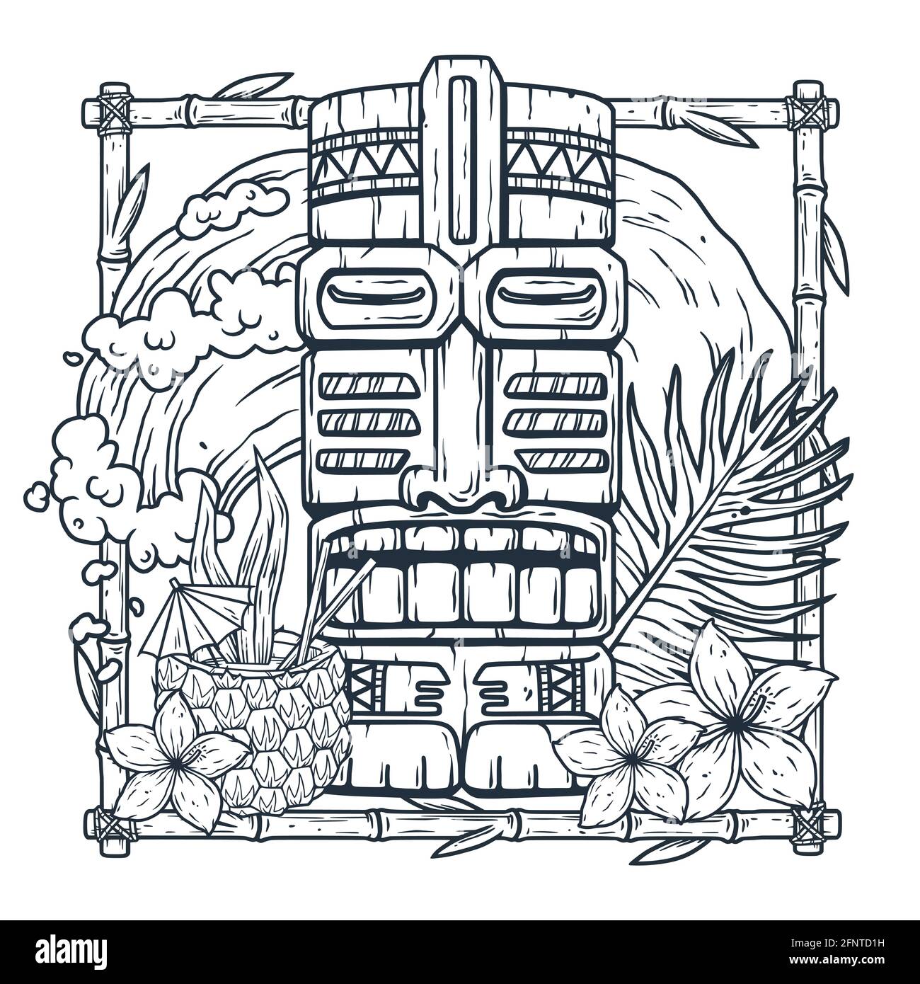 Hawaiian Shirt Coloring Pages Printable