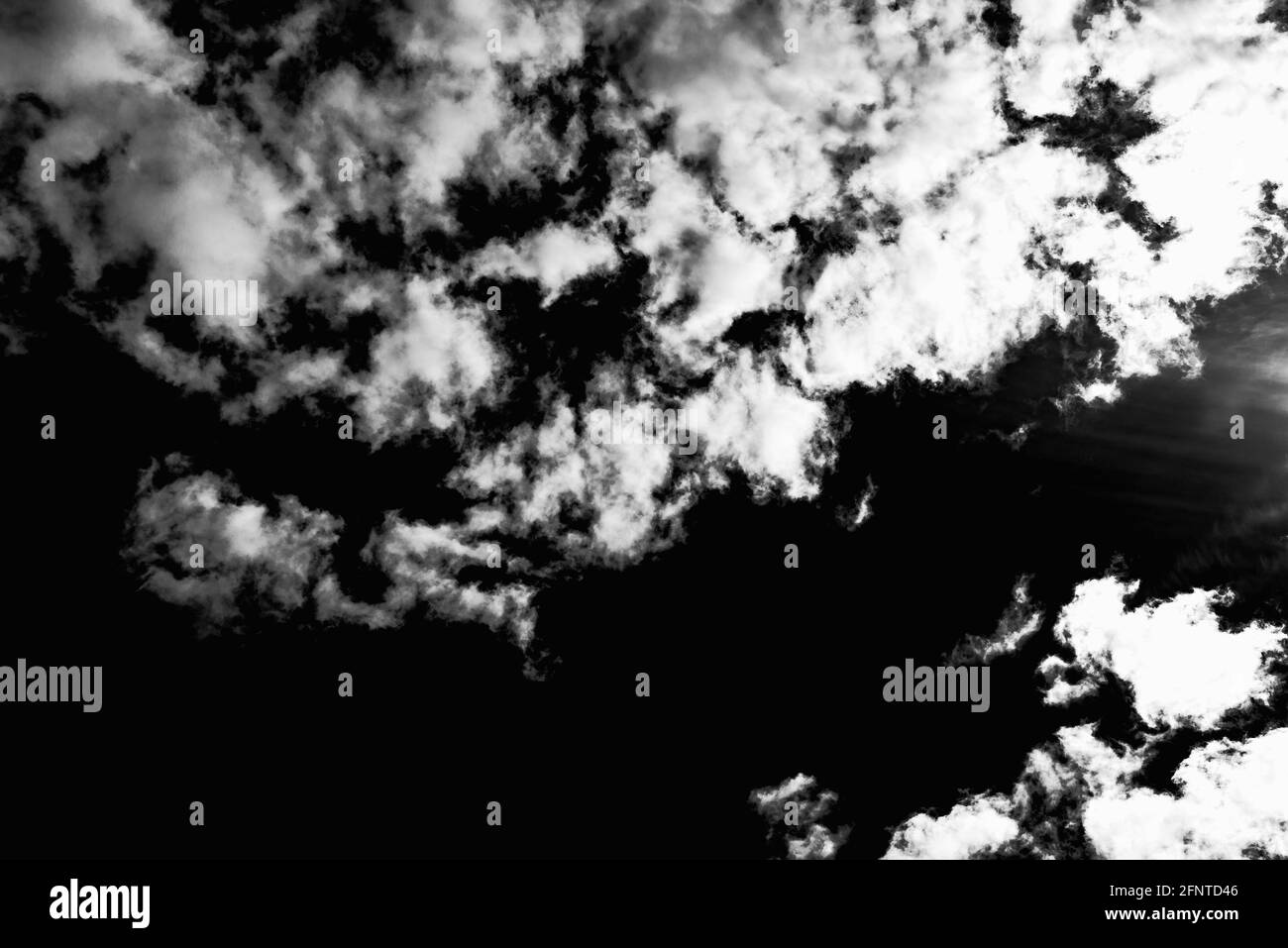 Dramatic white clouds black dark sky background outdoors shot.Beautiful ...