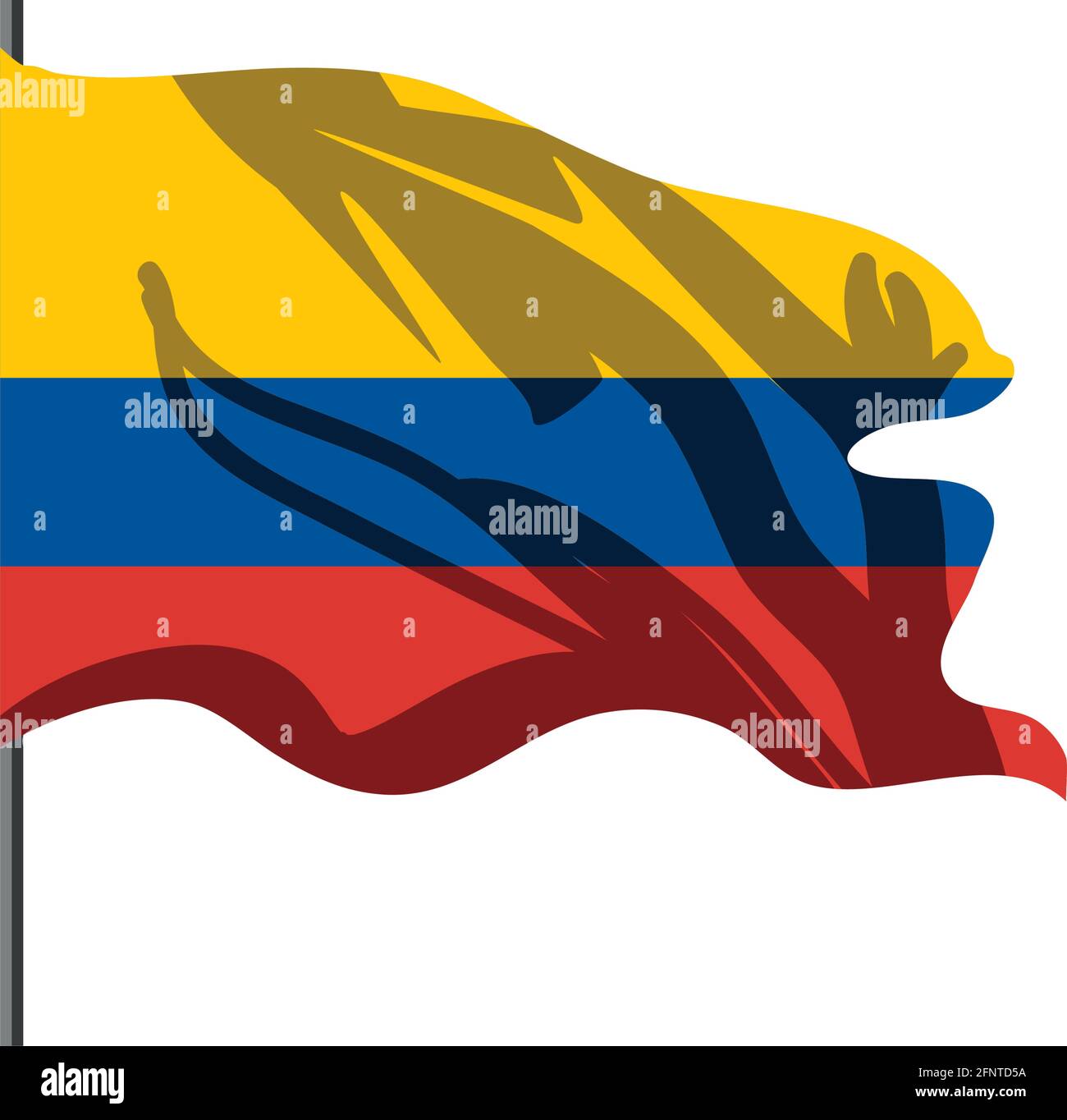 waving flag colombia Stock Vector Image & Art - Alamy