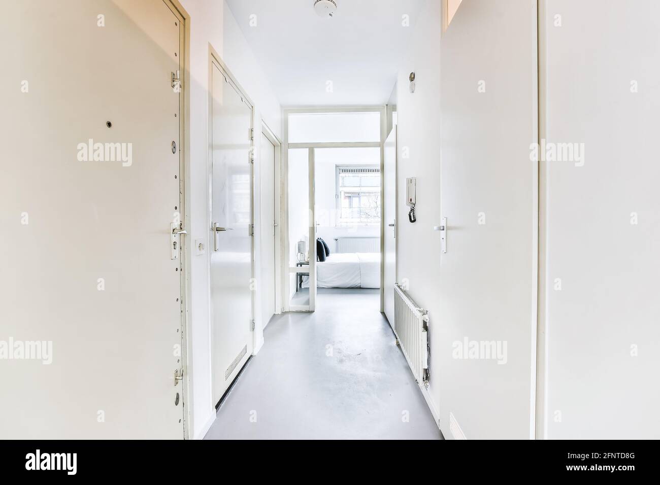 Corridor With Open Doors