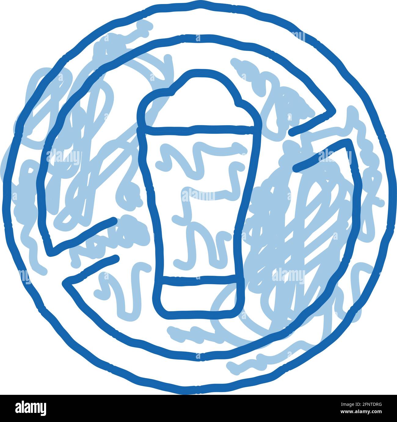 stop drink alcohol sign doodle icon hand drawn illustration Stock ...