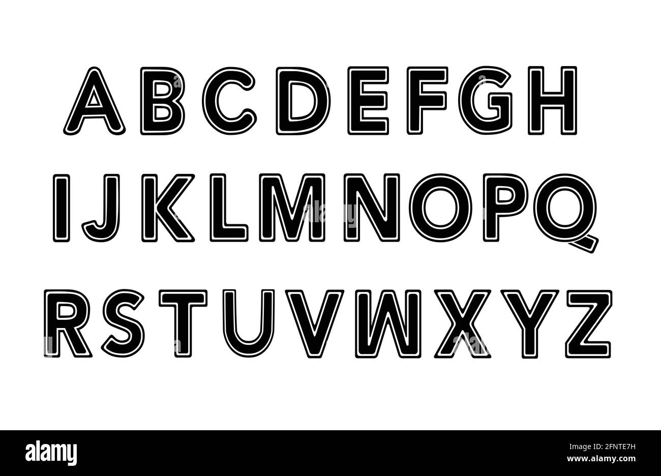 Anc font Stock Vector Images - Alamy