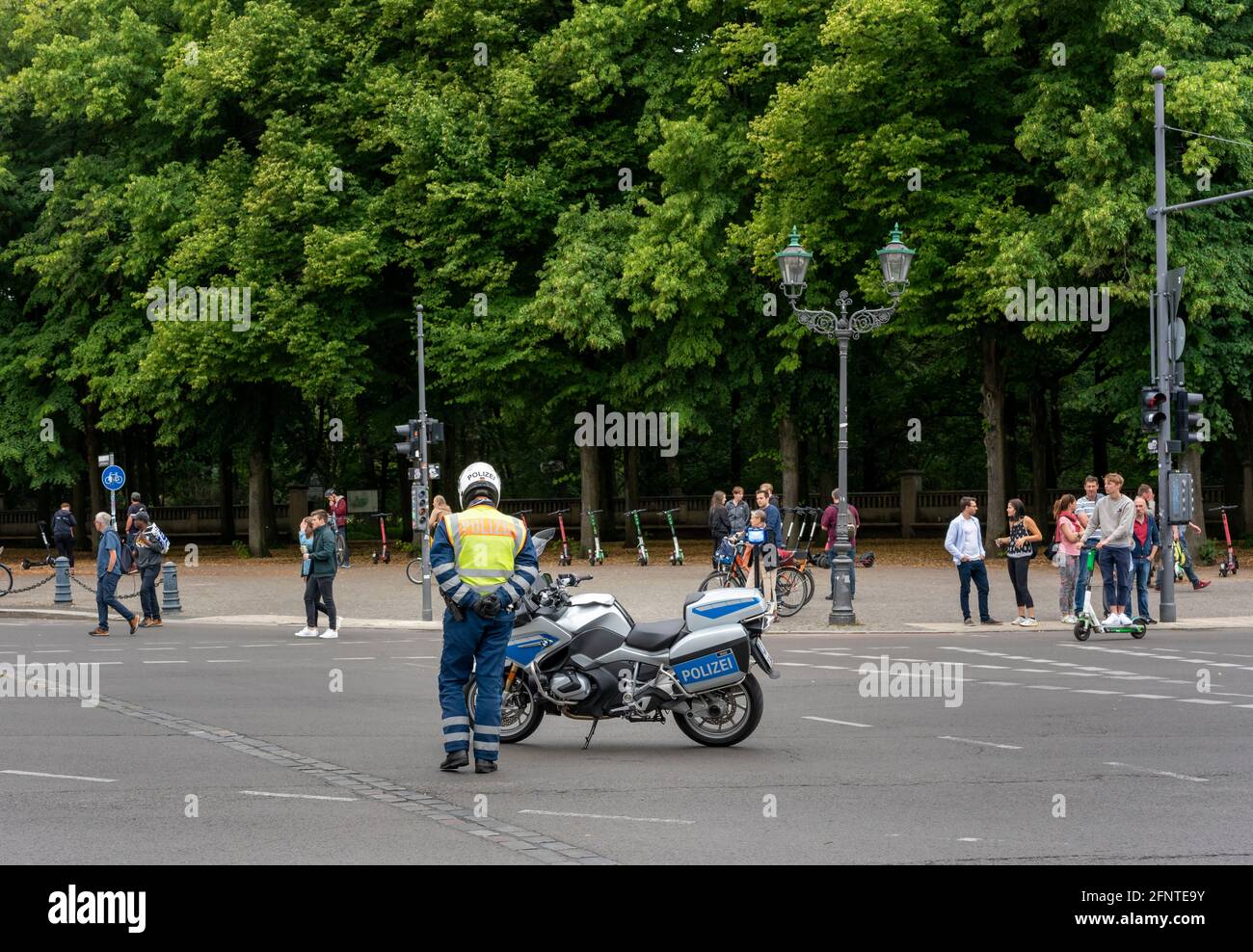 Police motorcycle polizei motorrad hi-res stock photography and images ...