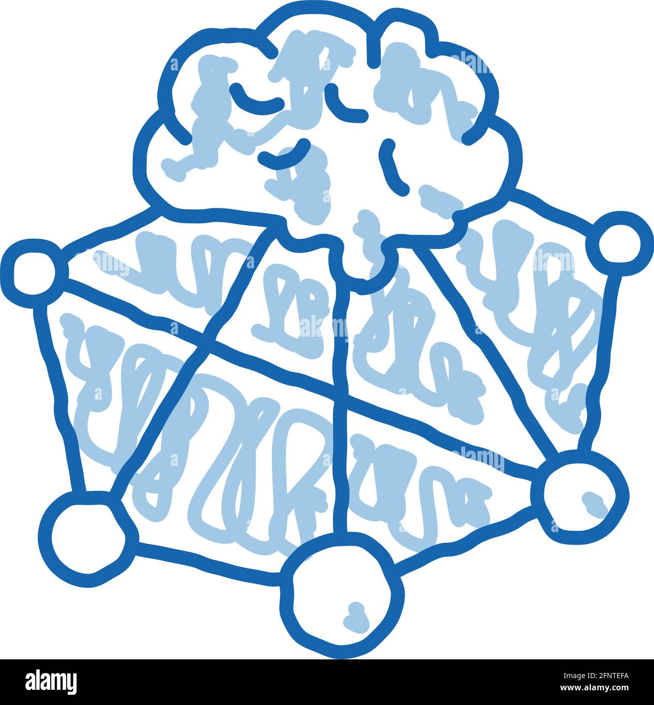 neuromarketing brain doodle icon hand drawn illustration Stock Vector Image & Art - Alamy