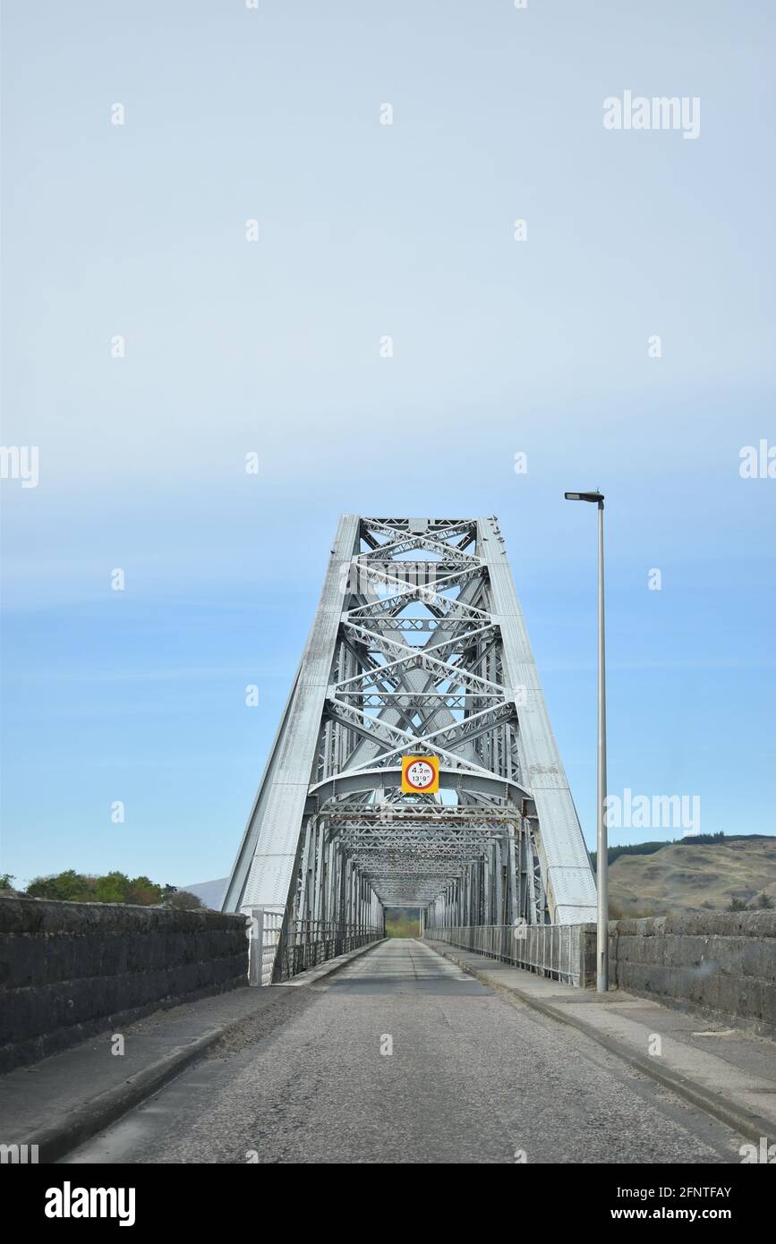 the front view of connel bridge, scotland, uk Stock Photo - Alamy