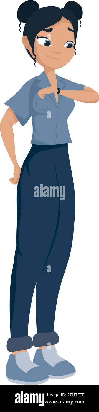 Woman clock time beauty Stock Vector Images - Alamy