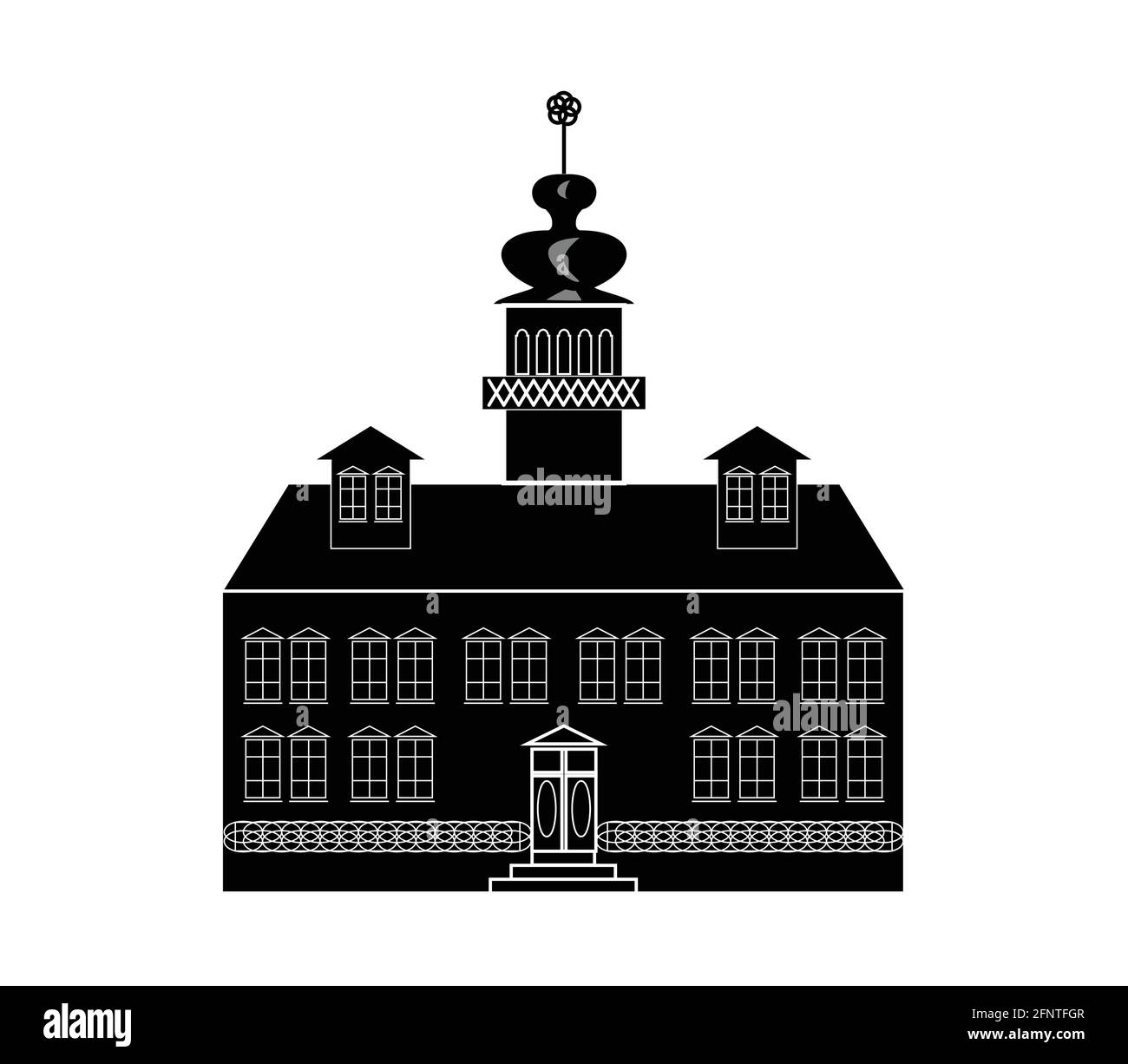Baroque style architecture old Stock Vector Images - Alamy
