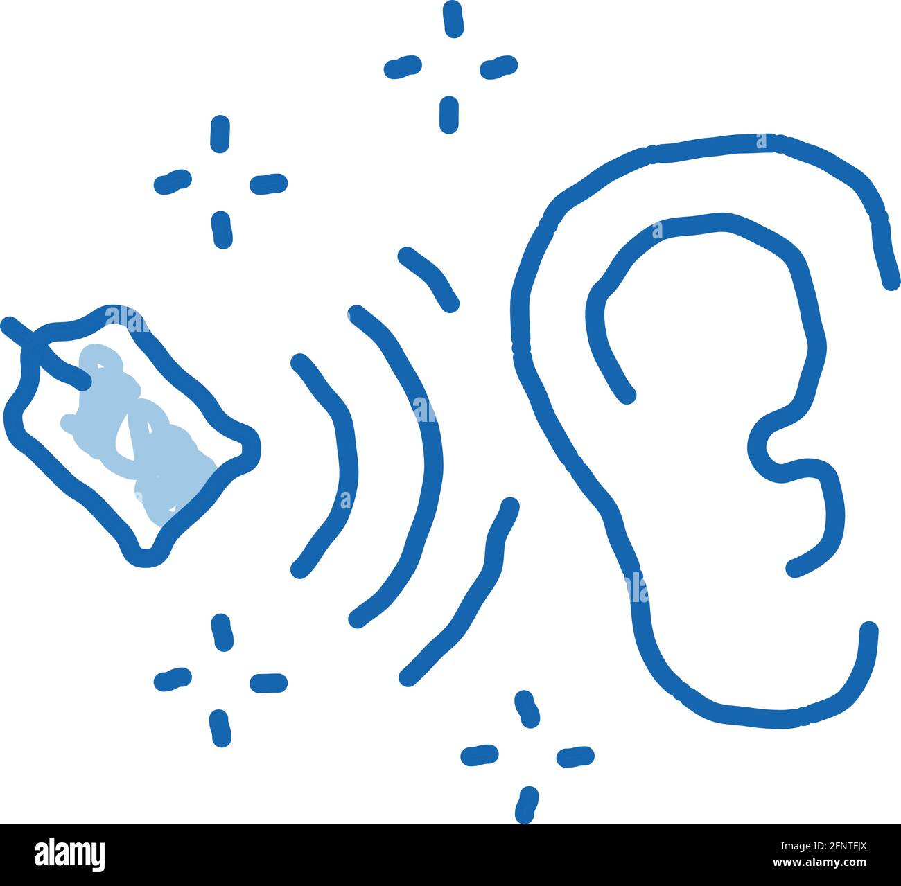 label price in human ear doodle icon hand drawn illustration Stock ...