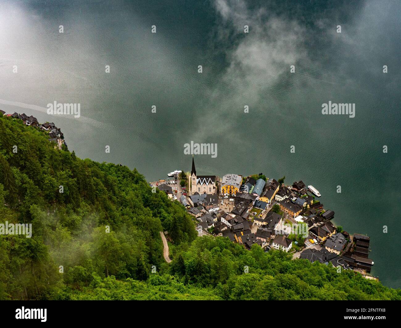 View of Hallstatt from above Stock Photo - Alamy