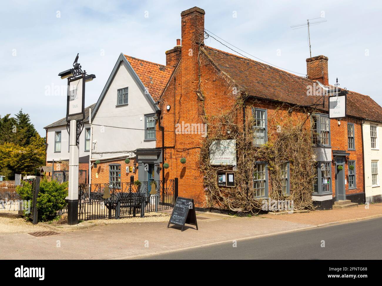 The Bell Inn village pub, Botesdale, Suffolk, England, UK Stock Photo ...
