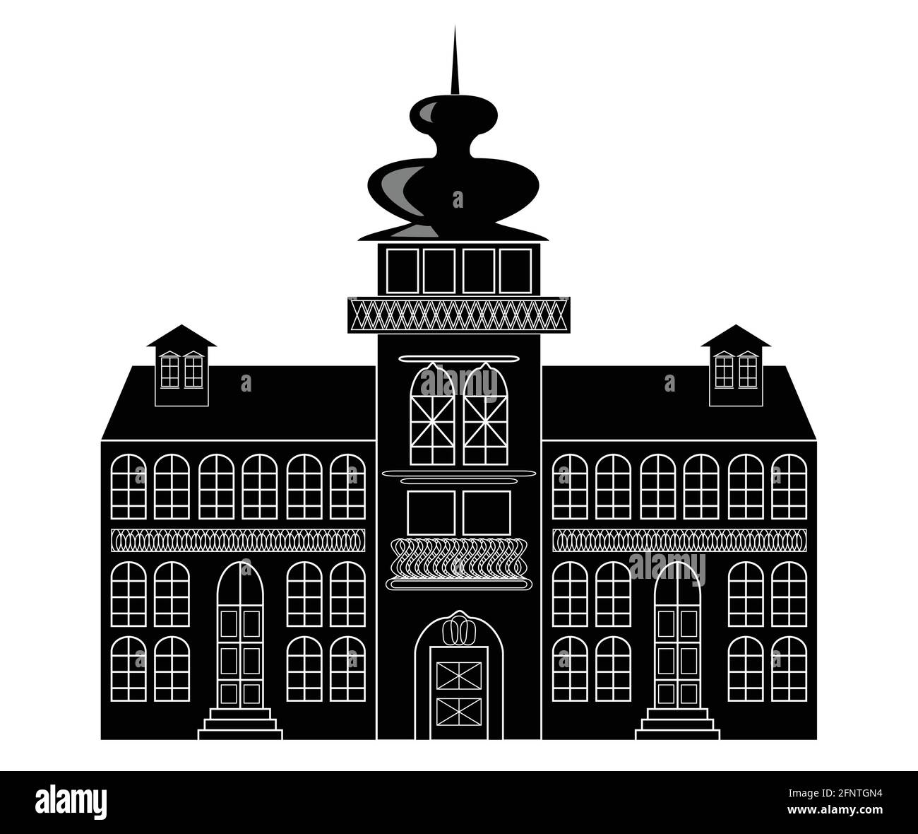 Baroque style architecture old Stock Vector Images - Alamy