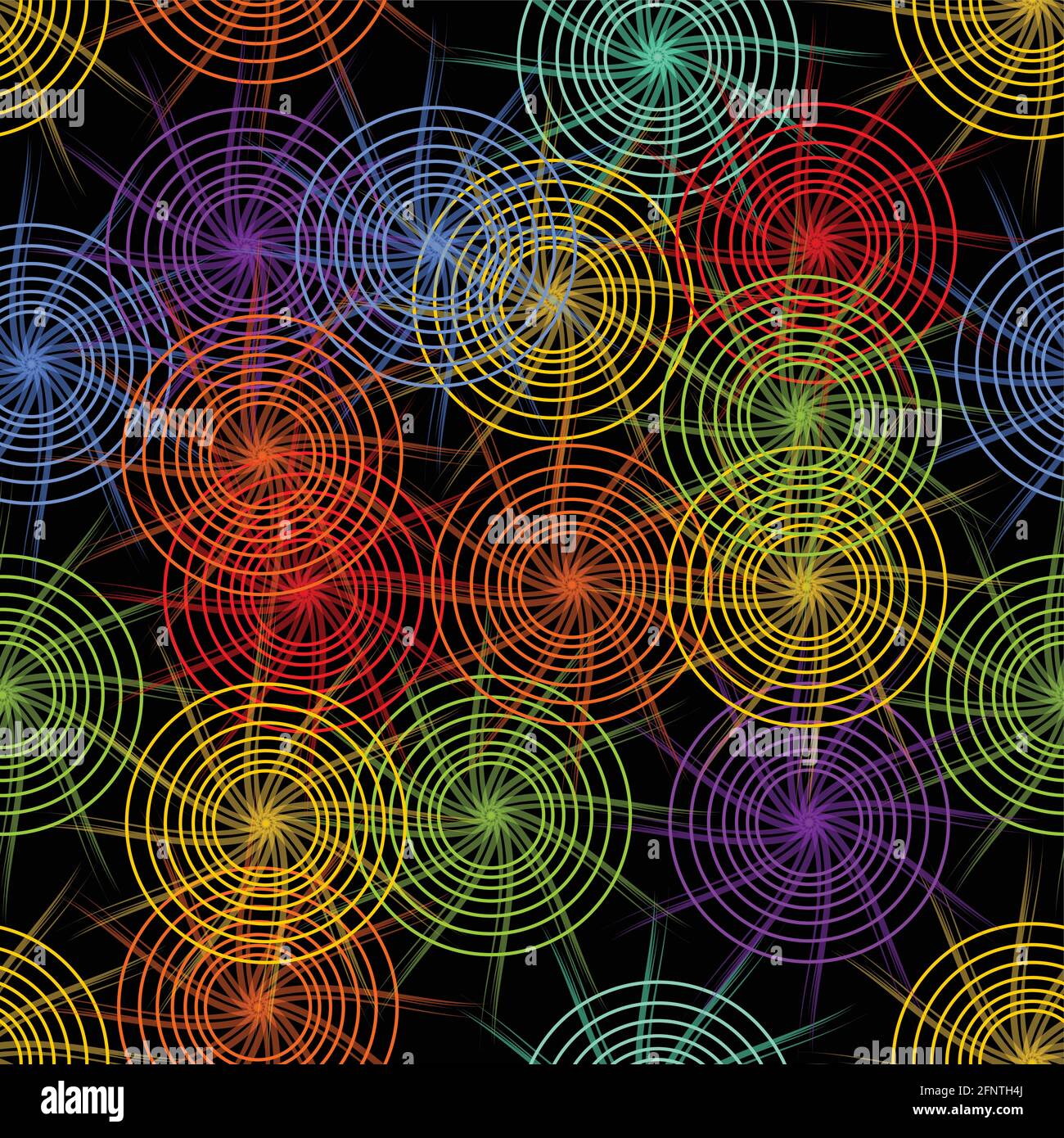 Seamless abstract background with rainbow cobwebby patterns Stock ...