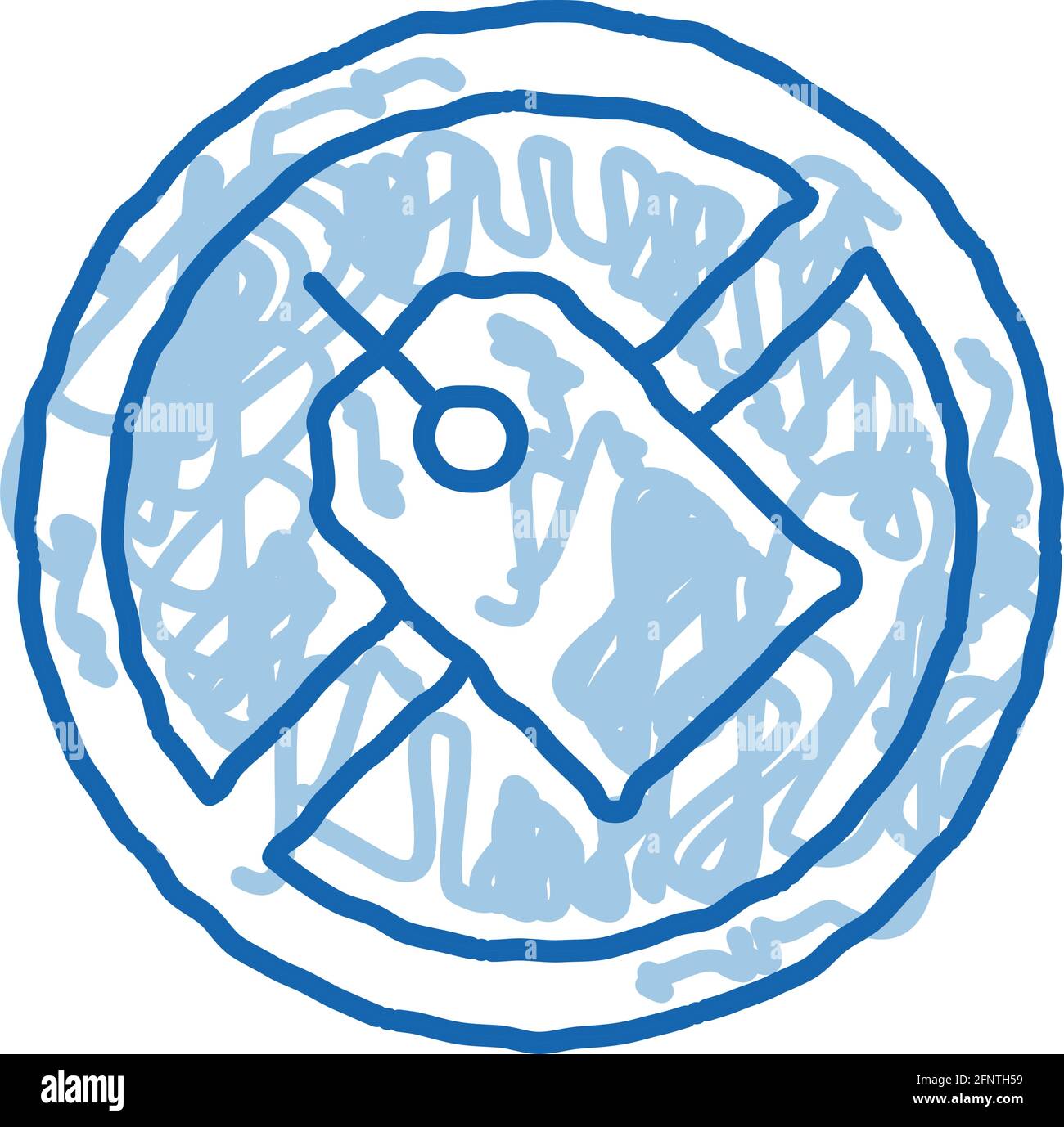 label crossed out mark doodle icon hand drawn illustration Stock Vector ...