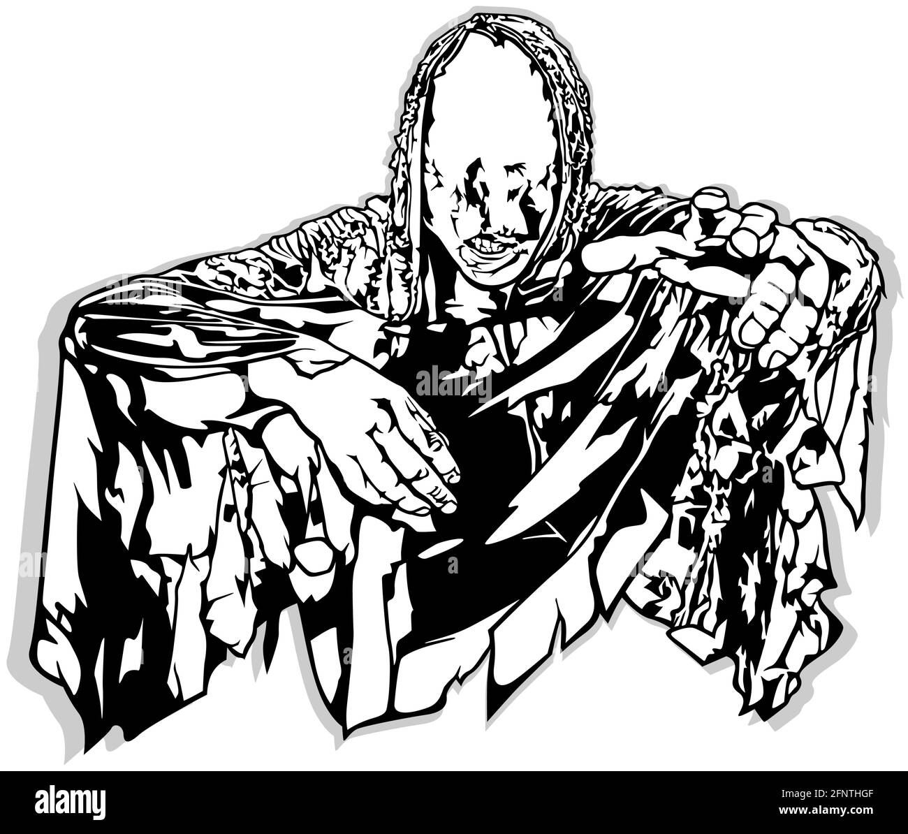 Creepy Ghost Drawing