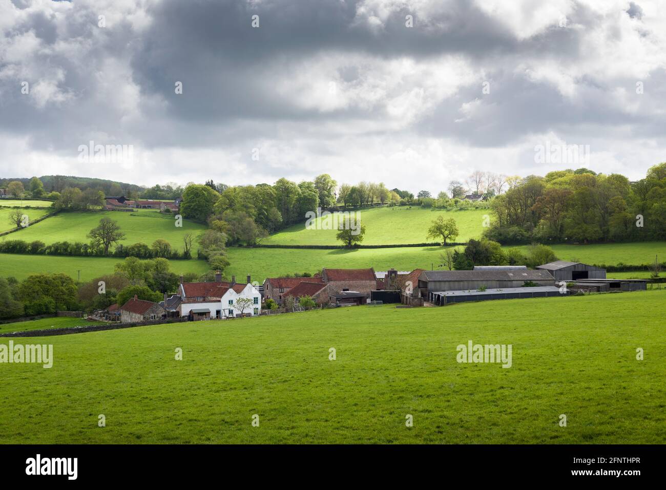 Modal Farm at Upper Milton in the Mendip Hills National Landscape from ...