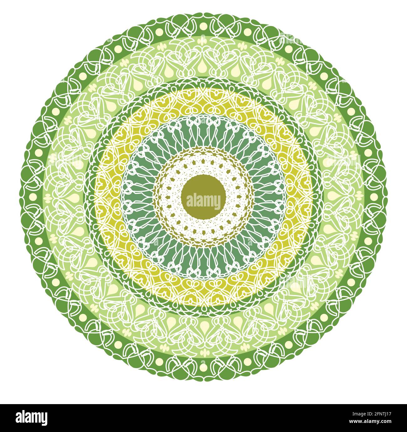 Green mandala Stock Vector Images - Alamy