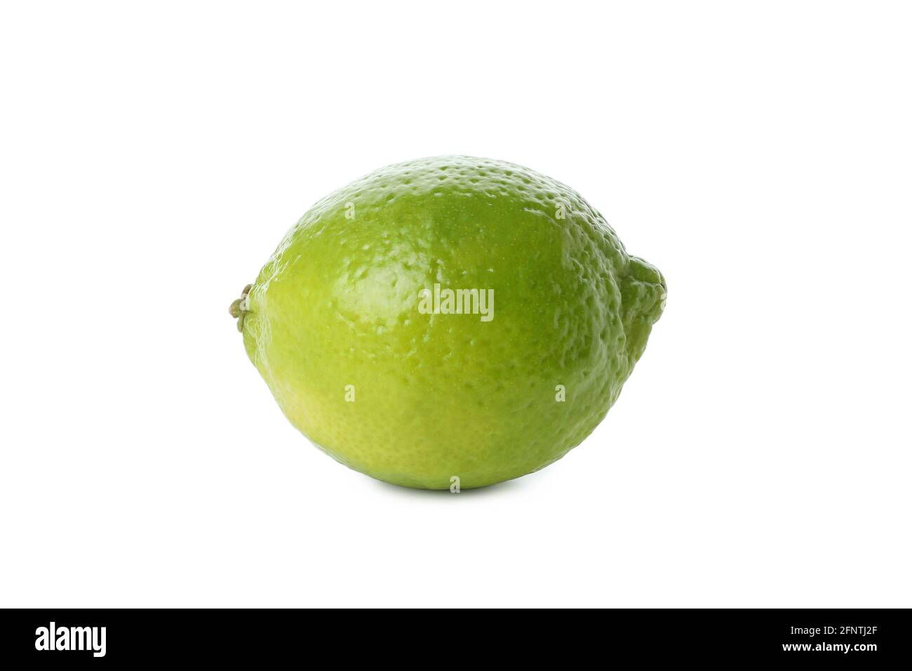 Fresh single lime isolated on white background Stock Photo - Alamy