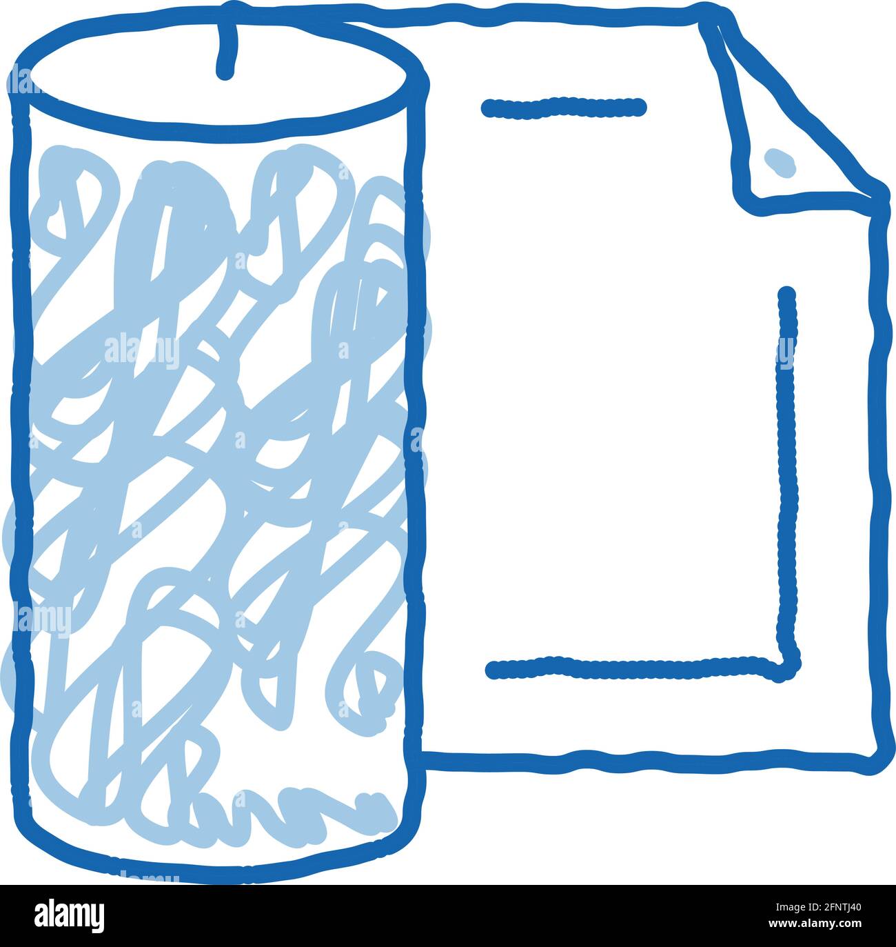 leather textile roll doodle icon hand drawn illustration Stock Vector ...