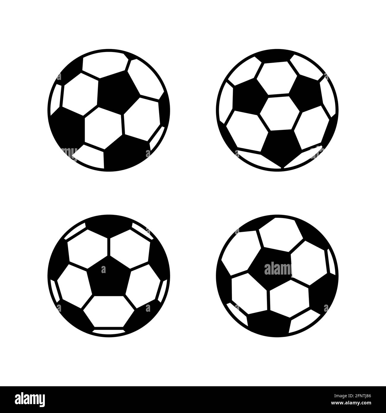 Soccer ball, simple style, icon. Vector illustration isolated on white ...