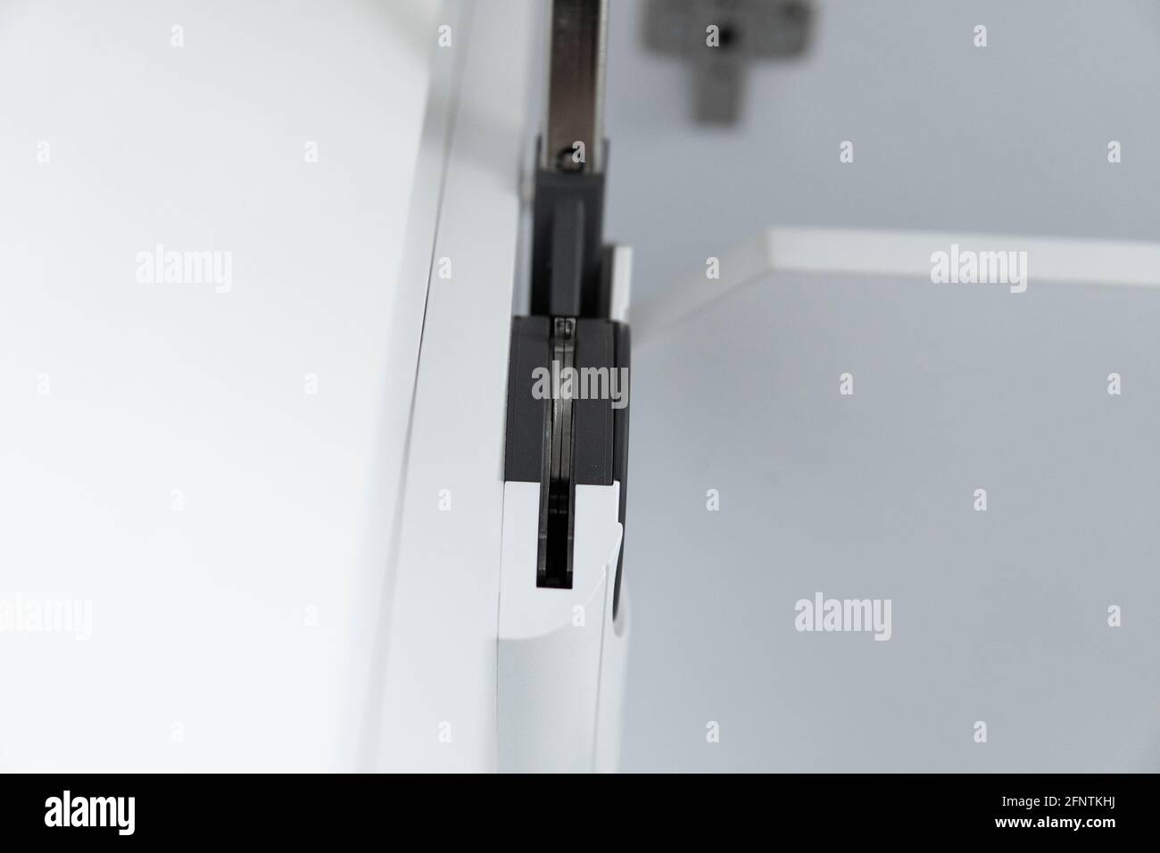 Kitchen cabinet with open fronts. Lift system for bifold fronts for ...