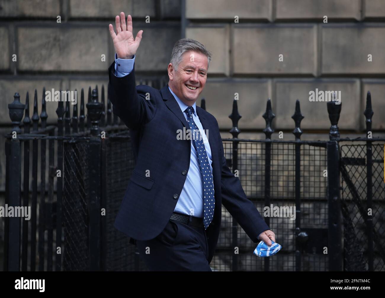 Keith Brown, Cabinet Secretary for Justice, arrives for the ...