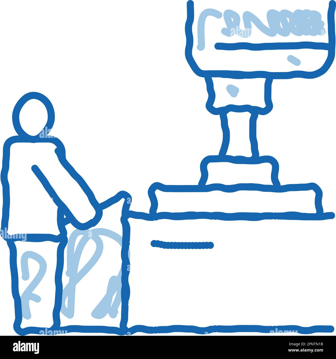 glass making doodle icon hand drawn illustration Stock Vector Image ...