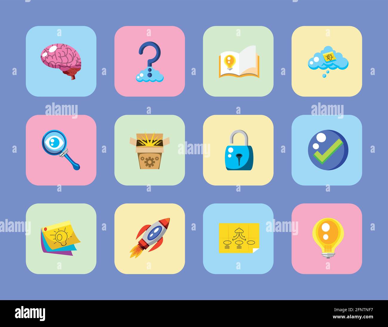 creativity set cartoon Stock Vector Image & Art - Alamy